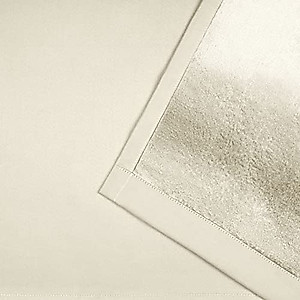 Exclusive Home Catarina Layered Room Darkening Blackout and Sheer Grommet Top Valance, 52"x18", Sand