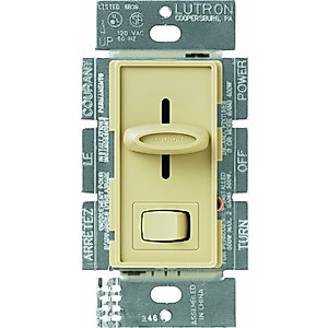 Lutron Skylark Preset Dimmer Switch, 600-Watt, Single-Pole/3-Way, S-603PH-IV, Ivory