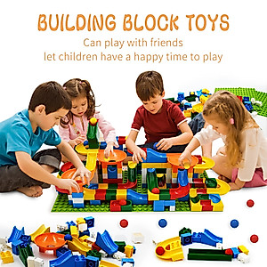 Marble Run,176 Pcs Marble Runs for Kids 4-8, Marble Run Race Track，STEM Learning Toys， Marble Run Building Blocks Classic Marble Track for Boys Girls Toddler Age 3,4,5,6,7,8+