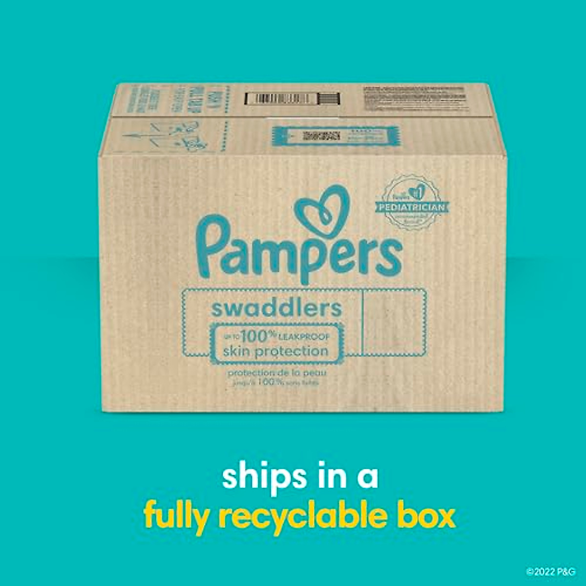 Pampers Swaddlers Diapers - Size 2, One Month Supply (186 Count), Ultra Soft Disposable Baby Diapers