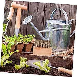 Yardenfun 2pcs Wire Weeding Brush Tile Tools Cleaning Brushes Tile Scrubber Carpet Cleaning Brush Floor Scrub Brush Garden Wire Brush Wooden Handle Brush Weeding Brush Garden Cleaning Supply