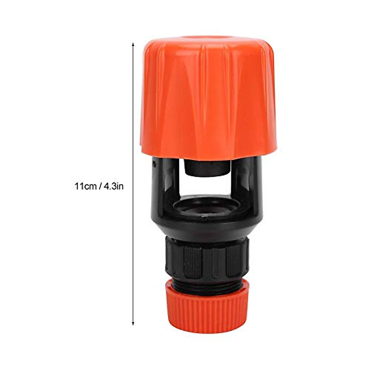 Pipe Connector, Ymiko Garden Hose Fitting Quick Connector Universal Tap Pipe Connector Kitchen Faucet Adapter Watering Irrigation Tools (Orange)