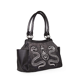 Lost Queen Alchemist Potion Handbag Embroidered Serpent Purse Alternative Bag