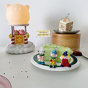 Clown Birthday Candles, Circus Carnival Themed Candles for Birthday Party Baby Shower Cake Cupcake Decorations - Set of 3