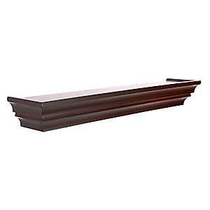 Kiera Grace Contemporary Floating-Shelves, 24-Inch, Espresso