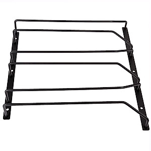 Dianoo 30.5cm Black Wine Glass Rack, Wine Glass Holder Under Shelf, Stemware Rack Under Cabinet, 3 Rows