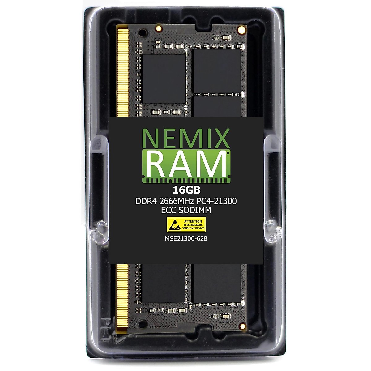 NEMIX RAM 16GB (1X16GB) DDR4 2666MHZ PC4-21300 2Rx8 1.2V CL19 260-PIN ECC Unbuffered SODIMM Workstation, NAS Memory Compatible with Samsung M474A2K43BB1-CTD