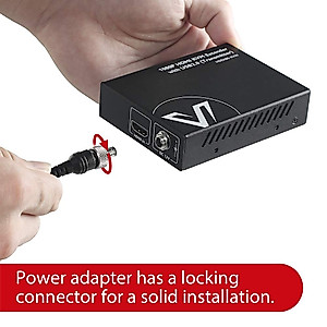 AV Access HDMI KVM USB Extender Over Cat5e/6/6a/7 260ft/80M, 2 USB 2.0 Ports, Zero-Latency, Plug and Play, PoE, No Driver, Supports All Operating System, Keyboard and Mouse USB Over Ethernet