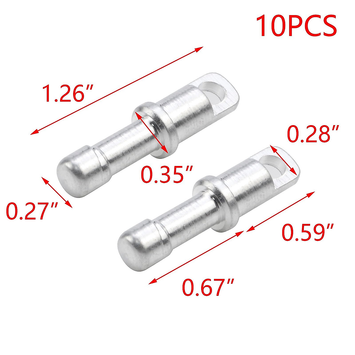 T Tulead 10PCS Tent Pole Repair Sleeve Tent Pole End Plug Aluminum Alloy Spare End Plugs for 8.5mm/0.33" Tent Poles