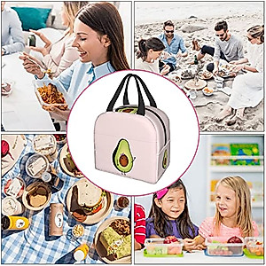 Lunch Bag Avocado Girl Insulated Lunch Box Reusable Lunch Bags Meal Portable Container Tote For Men Women Work Travel Picnic
