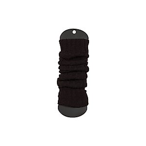SERIMANEA Wool Knit Long Leg Warmers for Women and Girls, Warm and Comfortable, Black, Winter Ankle Cuffs, Medium Size, Max Circumference 14.5" and Calf Length 23.6"