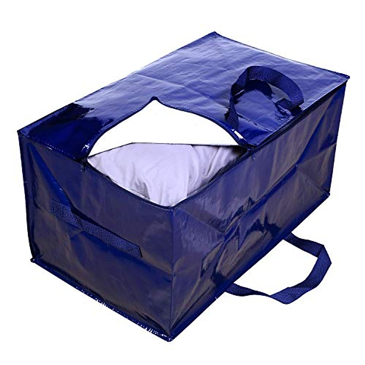 VENO 12 Packs Heavy Duty Large Storage Moving Bags Bundles, 6 Packs of Large Moving Bags with Strap and 6 Packs Oversize Moving Storage Bags