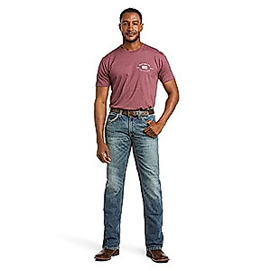 Ariat Men M5 Slim Stackable Straight Leg Jean, Gambler, 33W x 32L