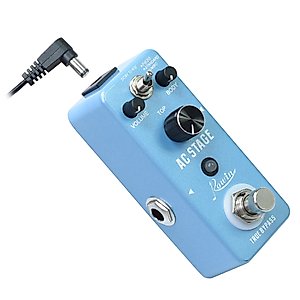 Rowin Harmonizer Digital Guitar Effect Pedal Polyphonic Pitch Shifter Octave Harmonic Mini Single Effect with True Bypass LEF-3807