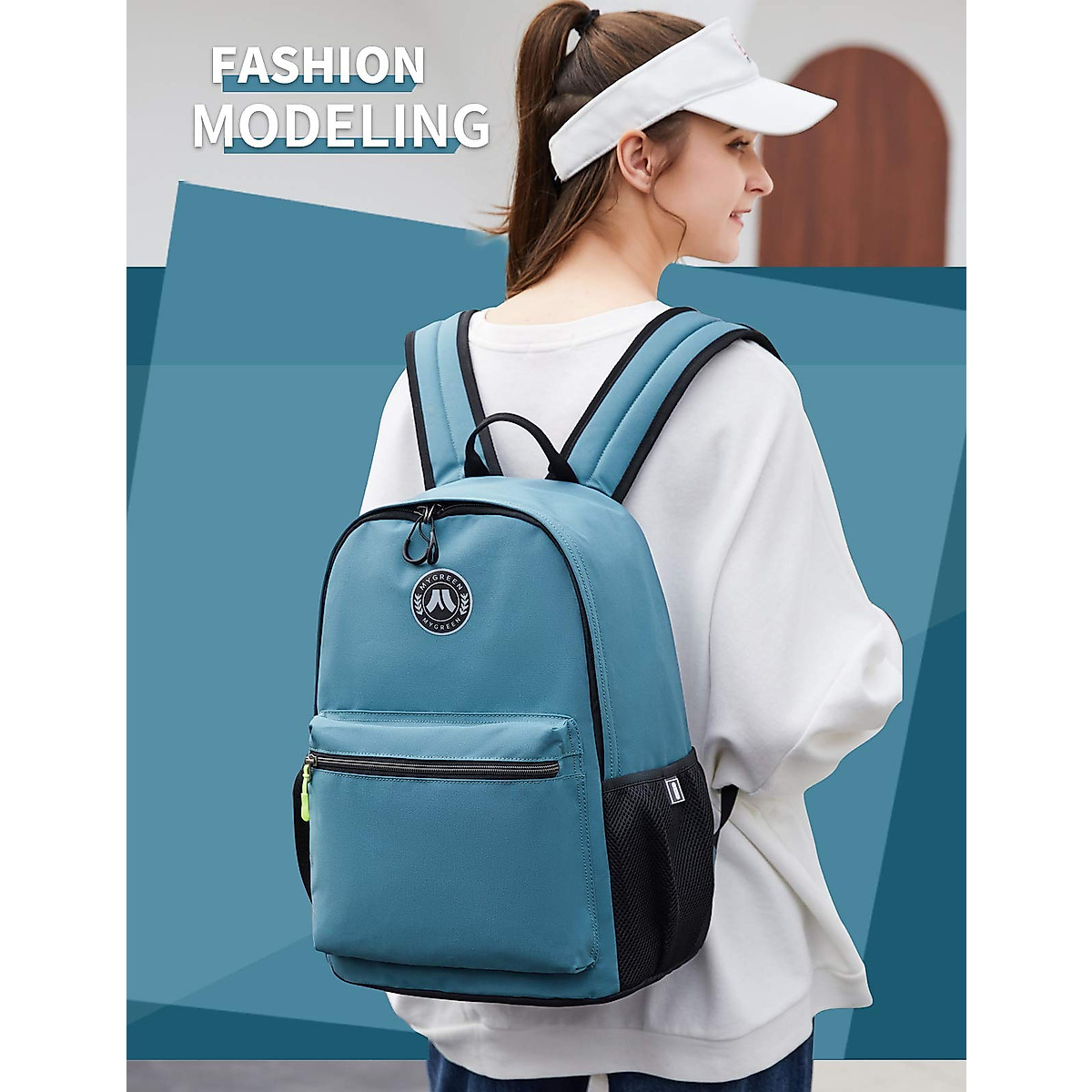 Lohol Lightweight & Casual Daypacks for Men, Women & Students, Perfect Daily Backpack for School, Work, and Travel (Dark blue)