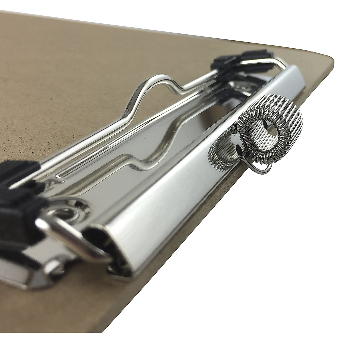 Pen Holder Clipboard, Letter Size, Low Profile Clip, Hardboard Single (Pen Included)
