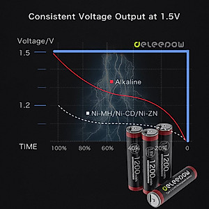 Deleepow USB Rechargeable AAA Batteries 4 Pack, USB C Rechargeable Triple A Lithium Batteries, 1200mWh 1.5V with 2-in-1 Charging Cable, 1 Hour Fast Charging AAA Rechargeable Battery