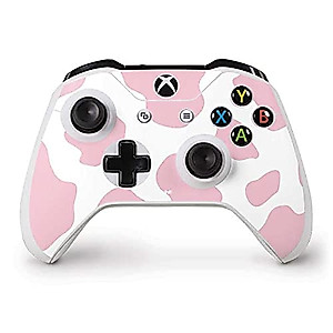 Skinit Decal Gaming Skin Compatible with Xbox One S Controller - Officially Licensed Originally Designed Pink Cow Print Design
