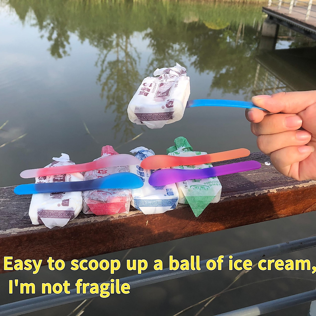 28 Color-Changing Spoons-Ice Cream Spoons-Dessert Pudding Spoons-Birthday Celebration Spoons-Great for Parties-Reusable-Individually Wrapped!