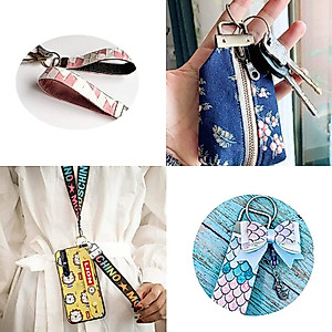 LANIAKEA 100pcs 1 Inch Key Fob Hardware with Key Rings, Silver Wristlet Key Fob for Keychains Making, Key Lanyard Install