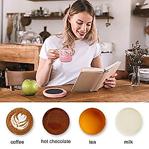 Coffee Mug Warmer & Not A Day Mug Set, Electric Cup Warmer for Desk Office Home, Beverage Warmer with 2 Temperature Setting, 8-Hours Auto Shut Off, Best Birthday Gift Ideas for Women