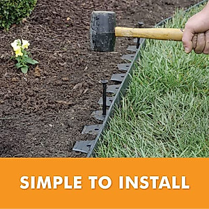 EasyFlex Tall Wall No-Dig Landscape Edging, 90' kit