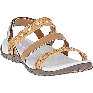 Merrell Women's Terran Braid Slingback Sandal, TAN, 10