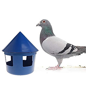 Youngy Pigeon Feeder House Design Cover Feeding Food Dispenser Sand Case Multi Functional Pet Birds Parrot Container Supplies Plastic Dustptoof