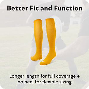 Sof Sole All Sport Over-the-Calf Team Athletic Performance Socks (2 Pair), X-Small, Red