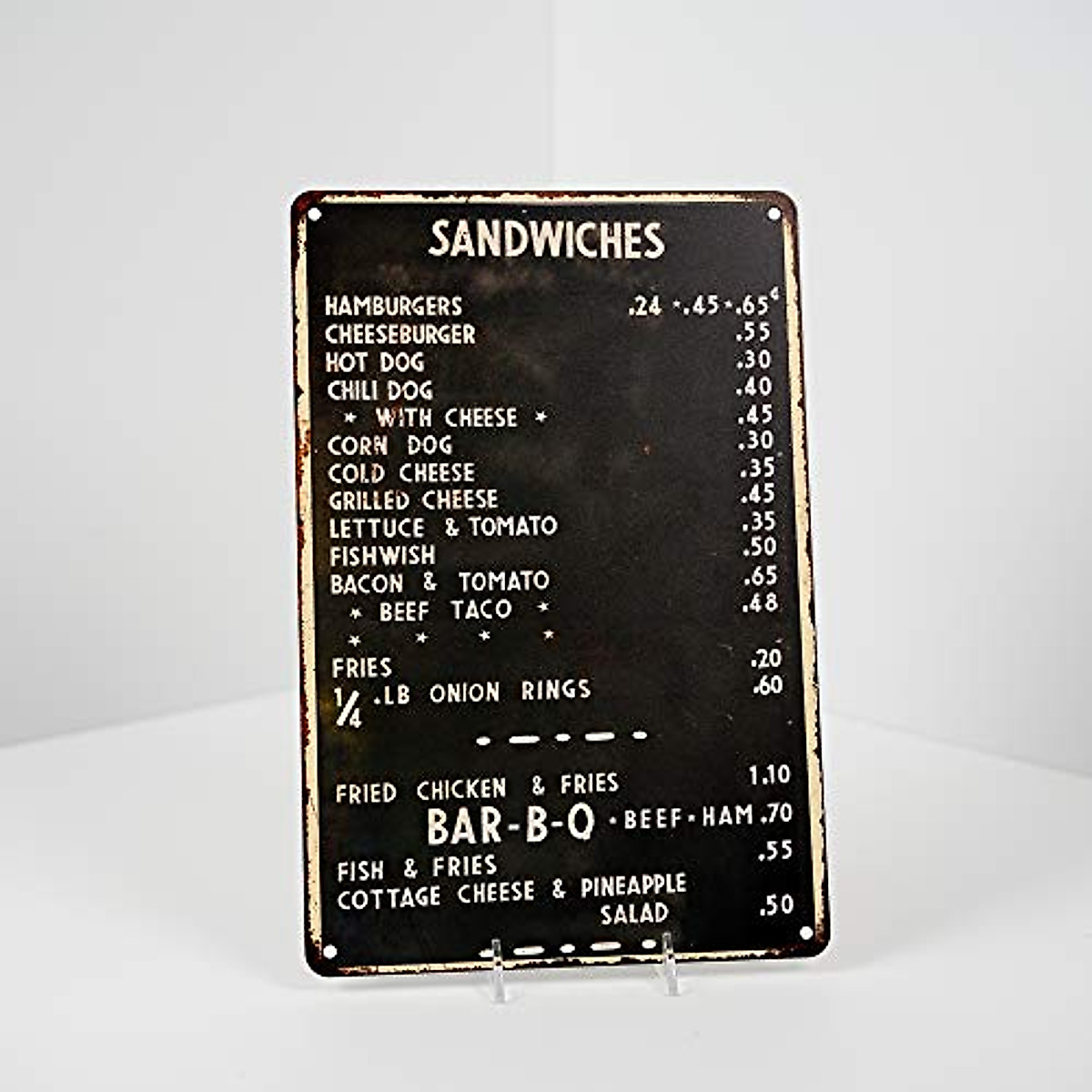 1940's Diner Menu Sign Restaurant Decor Diner Signs 50s Decoration Retro Home Vintage Plaque Wall Art Tin Kitchen Lunch Gift 8x12 Metal 208120068015