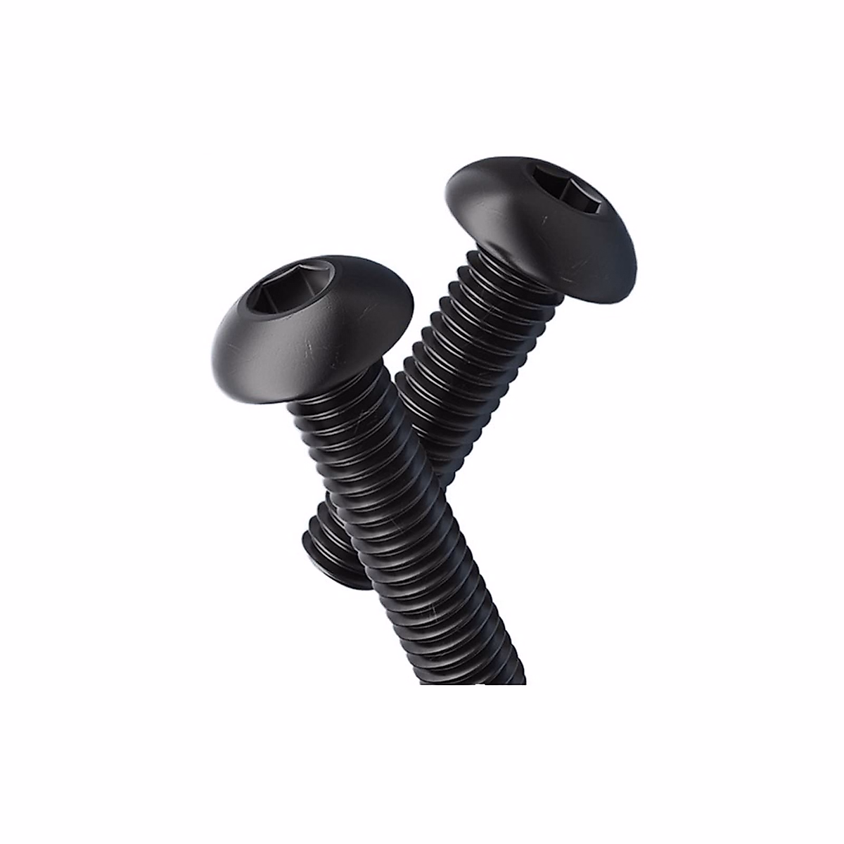 PENGFA Wshao store 50/40/20pcs M2 M2.5 M3 M4 M5 M6 M8 M10 12.9 High-Strength Bolts Round Head Hexagon Socket Screws Button Head Cap Screw 3-60mm (Dimensions : M2.5 x 12mm(50pcs))