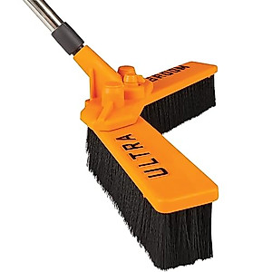 UltraBroom Outdoor Push Broom Heavy Duty V Sweep Technology
