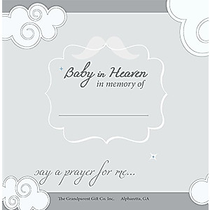 The Grandparent Gift Baby Heaven Infant Loss or Miscarriage Gift, Hanging Ornament or Sitting Mini Photo Frame with Sentiment