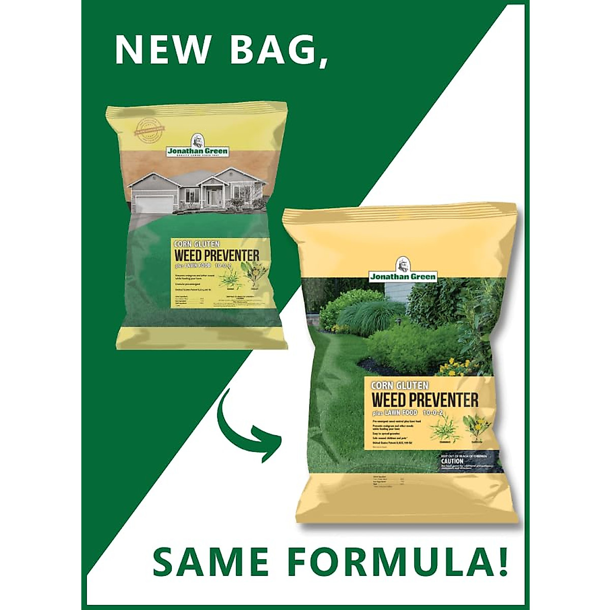 Jonathan Green 11591 Corn Gluten Lawn Fertilizer, 10-0-2 Formula, 5,000-Sq. Ft. Coverage - Quantity 1