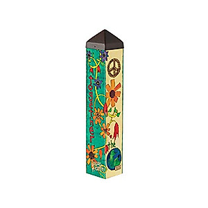 Studio M Let it Be Art Pole Lennon and McCartney Lyrics Outdoor Decorative Garden Post, Made in USA, 20 Inches Tall