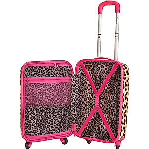 Rockland Safari Hardside Spinner Wheel Luggage, Camouflage, Carry-On 20-Inch