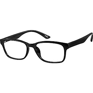 ZENNI Blue Light Blocking Glasses for Women Men Basic Black Rectangle Frame Relieve Digital Screen Eye Strain TR90 Light Eyewear