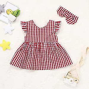 Baby Girls Summer Short Outfits Ruffle Floral Short Sleeve+Ripped Patchwork Denim Shorts Pants with Headband 3Pcs Set