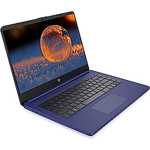 HP Premium 14" HD IPS Laptop, Intel Celeron N Processor Up to 2.60GHz, 8GB Memory, 64GB SSD, Super-Fast WiFi, Windows 11 OS, Cobalt Blue (Renewed)