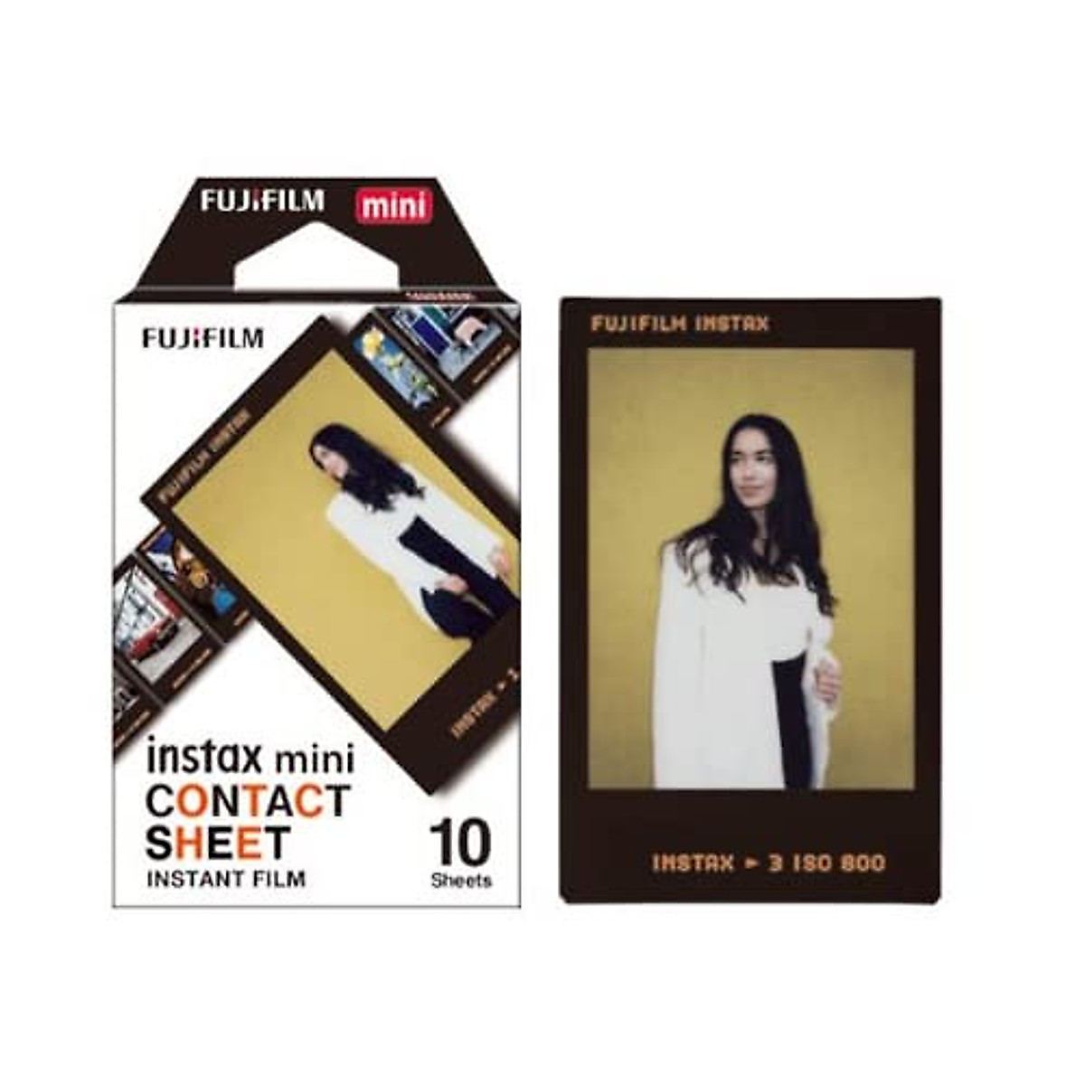 Fujifilm Instax Mini 40 Contact Sheet Instant Film (3-Pack and 30 Exposures) Bundle (3 Items)