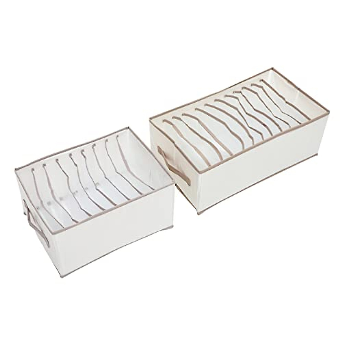 Holibanna 2pcs Folding Storage Box Clothing Drawer Dividers Drawers for Clothes Storage Boxes for Clothes 12 Grids Closet Organizer Clothes Drawer Organizer Cabinet Clothes Box Wardrobe Box
