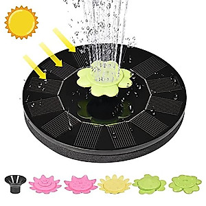 XXXDXDP Floating Leaf Petal Solar Fountain Bird Bath Pool Pond Fountain Home Decoration Outdoor Garden Courtyard Waterfall
