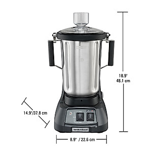 Hamilton Beach Commercial HBF900S Expeditor Culinary Food Blender, Stainless Steel, 3.5 Horsepower