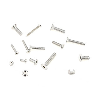 Hilitchi 460-Piece Metric M3 M4 M5 Hex Socket Flat Head Countersunk Bolts Screw Nut Assortment Kit - 304 Stainless Steel