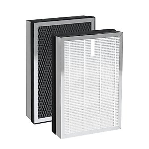 2 Pack MA Series 25 Replacement Filters Compatible with 25 B1/S1/W1 Air Purifier, 3-In-1 True Hepa and Activated Carbon Filter