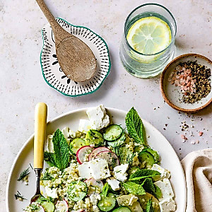 heart & home Ceramic Spoon Rest For Kitchen, Hand Stamped Spoon Holder For Stove Top, Kitchen Utensil Spoon Rest, 5.5‘’L