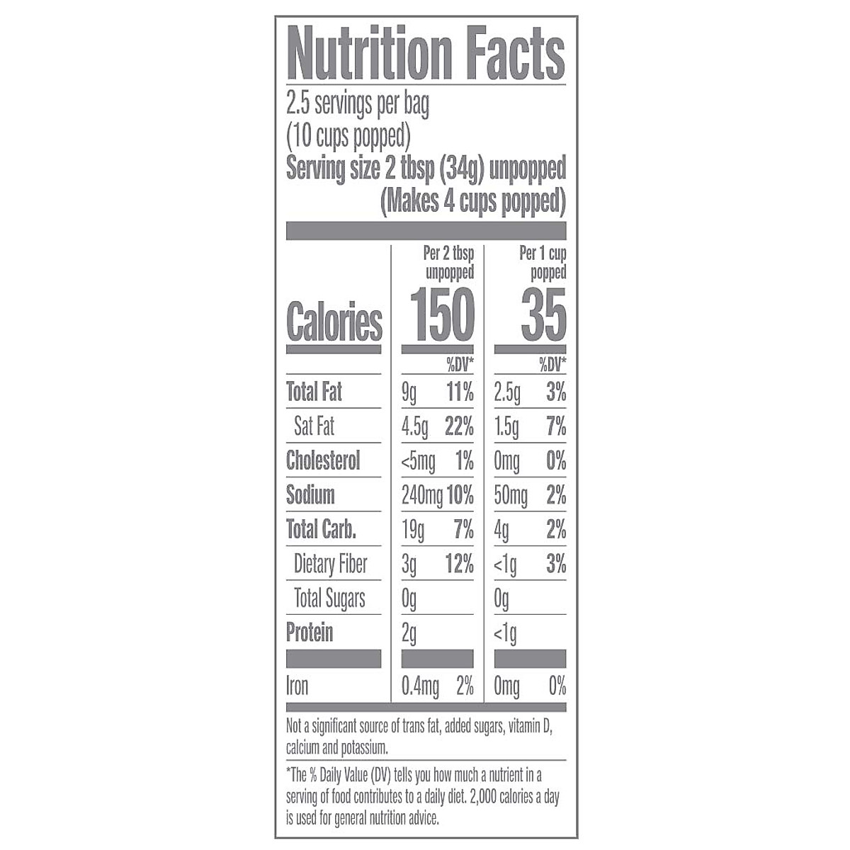 Jolly Time Simply Popped - Lightly Salted Microwave Popcorn - Gluten Free & Kosher Snack with Natural Whole Grain Kernels (Simply Popped Butter, 3 Ounce (Pack of 12))