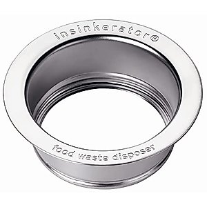 InSinkErator Sink Flange, Polished Stainless Steel, FLG-SS