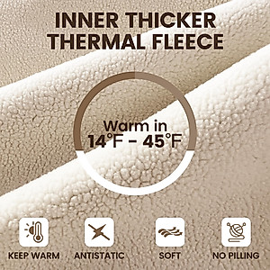 CAMPSNAIL Fleece Lined Sweatpants Women - Joggers for Women with Pockets High Waisted Thermal Winter Warm Pants for Snow