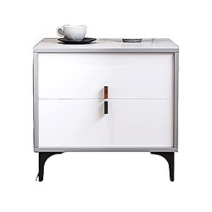 HIGOH Bedside Table Bedside Table Furniture Bedroom Desk Office Filing Cabinet Desk